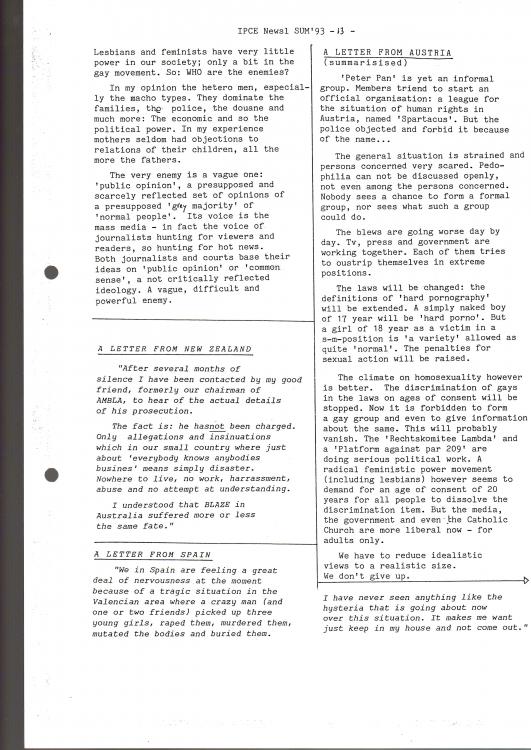 Newsletter 09 - Summer 1993 | IPCE