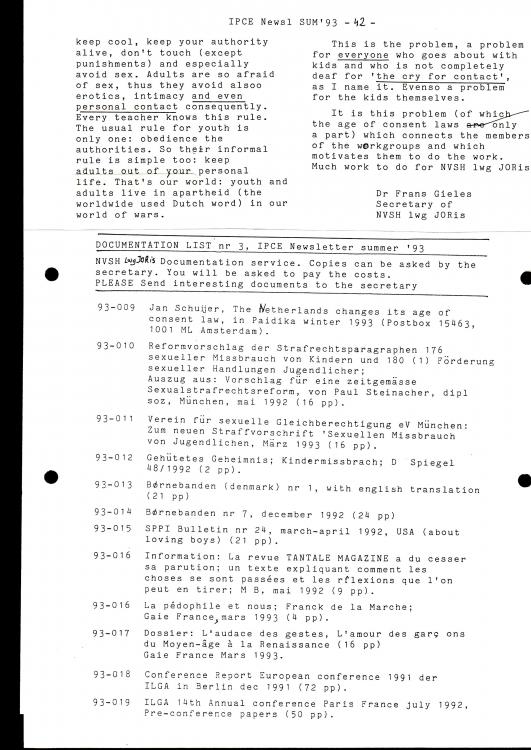 Newsletter 09 - Summer 1993 | IPCE