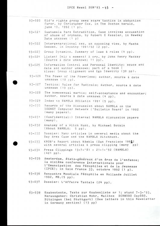 Newsletter 09 - Summer 1993 | IPCE